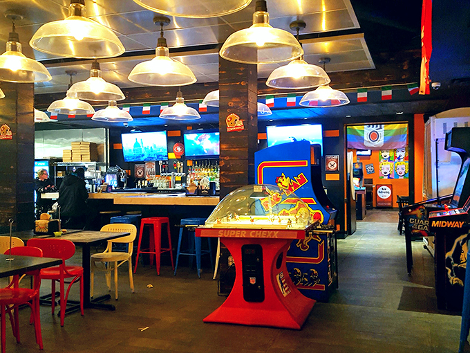 Game on! Cheesie's arcade area is where your inner child meets your outer adult for a night of nostalgic fun and friendly competition.