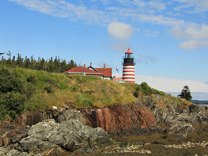 Rocky road, lighthouse style! Mother Nature's obstacle course leads to a beacon of hope &ndash; and possibly the world's most picturesque finish line.