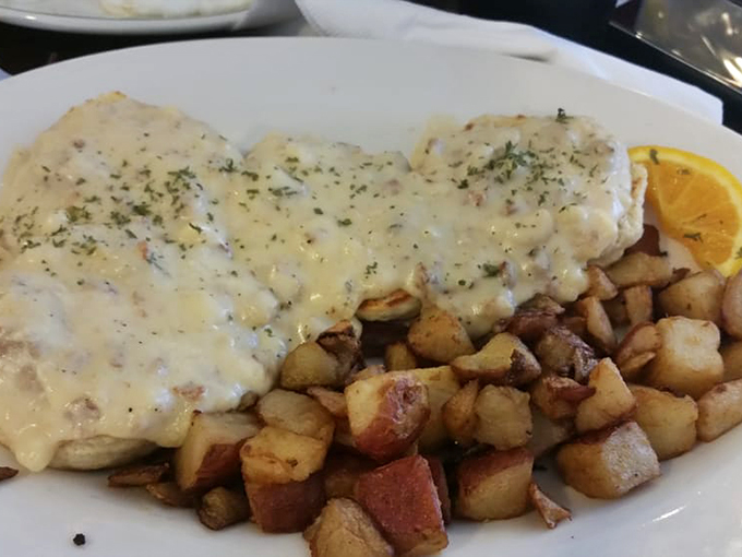 Behold, the holy grail of breakfast! These biscuits and gravy are so good, they might just solve world peace… or at least your hunger.