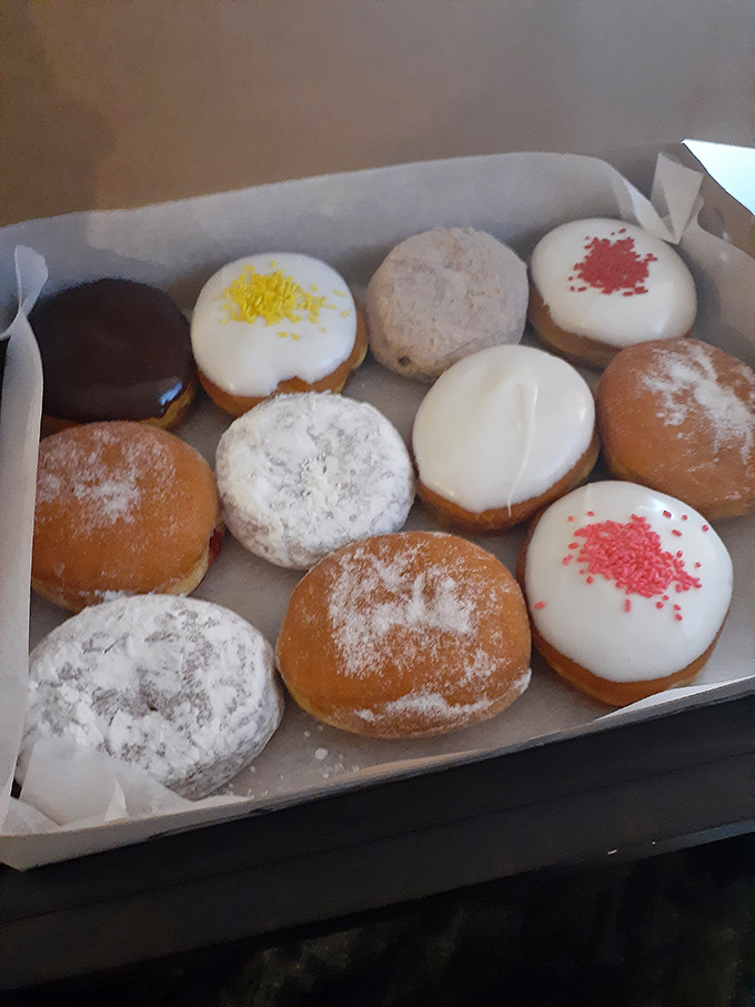 The breakfast of champions... and anyone with a pulse! This box of assorted donuts is a choose-your-own-adventure in fried dough form.