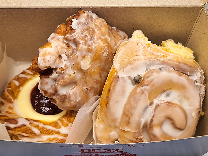 Holy cinnamon swirl, Batman! These gooey, glazed cinnamon rolls are big enough to use as pillows, but way too tasty to waste on sleep.