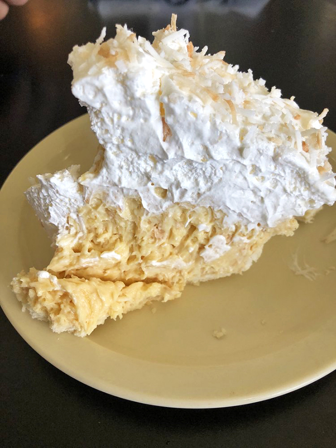 Cloud nine has nothing on this coconut cream pie. It's so fluffy, it might float away if not for that sturdy crust!