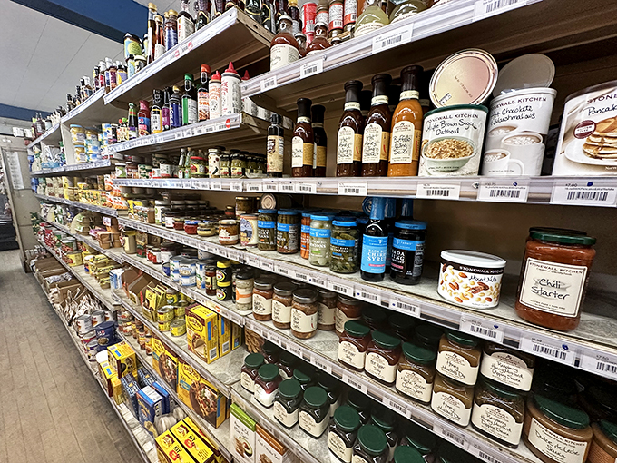 Aisle after aisle of culinary treasures. It's like your grandmother's pantry met a gourmet food show and decided to settle down in Vermont.