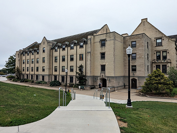 Holden Hall: Where academic dreams take flight. This imposing structure has witnessed more "Eureka!" moments than a Greek bathhouse.
