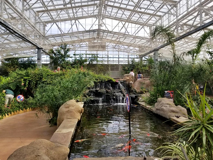 Suspended in mid-air, these faux butterflies give you a taste of the fluttering frenzy that awaits inside.