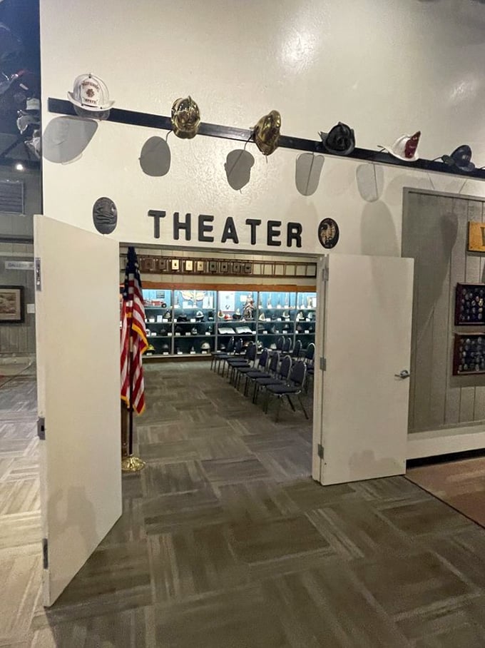 Lights, camera, firefighting action! This mini-theater brings the heat with educational films that'll spark your interest.