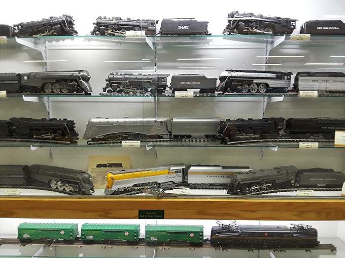 Choo-choo-choose your favorite! This locomotive lineup is like a beauty pageant for trains, each one vying for the title of "Miss Conductor."
