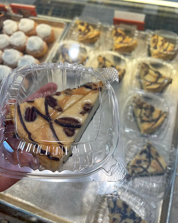 Holy cheesecake, Batman! This slice of heaven looks so good, it might just make you forget about your diet faster than you can say "New York style."