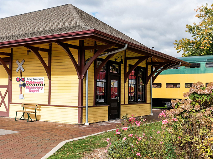 The Children's Depot: where future conductors are born! This charming yellow station is proof that you're never too young to catch the railroad bug.
