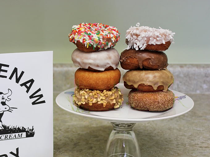 Donut nirvana achieved! These circular delights are proof that perfection comes in all flavors, from sprinkled to glazed.