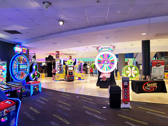 Spin the wheel, test your luck! These colorful games of chance might just make you feel like you've stumbled onto a technicolor "Wheel of Fortune" set.