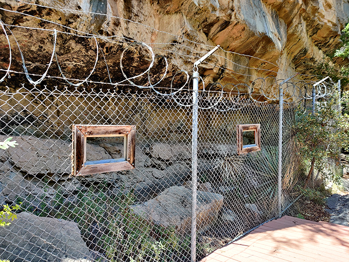 This historic cave site tells tales of the past, complete with viewing windows that feel like time portals into Arizona's rich history.