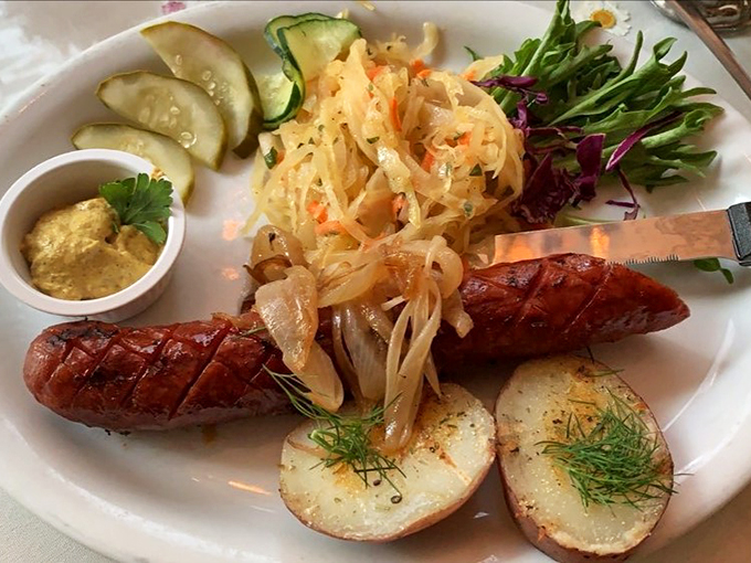 Sausage lovers, rejoice! This flame-grilled kielbasa is a smoky, juicy masterpiece that would make any Polish grandmother proud. Smacznego!