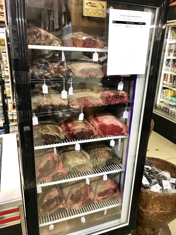 Meat your match! This display case is like a carnivore's jewelry box, filled with precious gems of the edible variety.