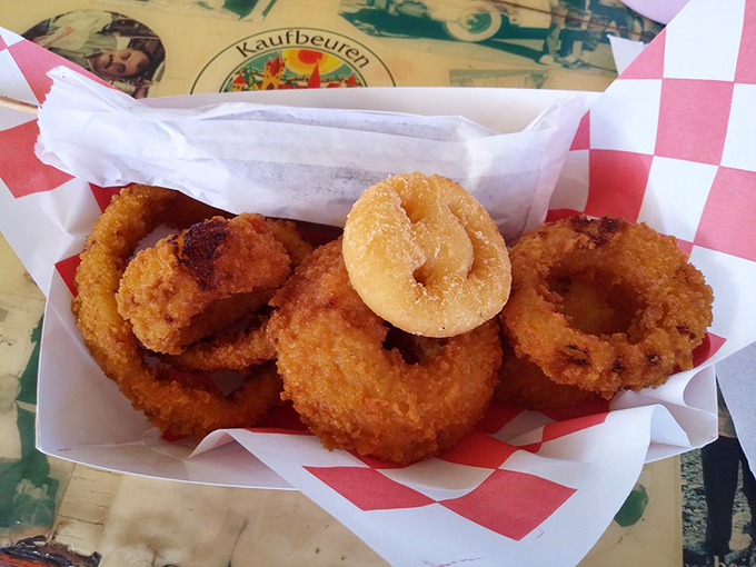 Golden rings of joy! These onion rings aren't just a side dish, they're edible halos. Crispy, crunchy, and more addictive than your favorite Netflix series.