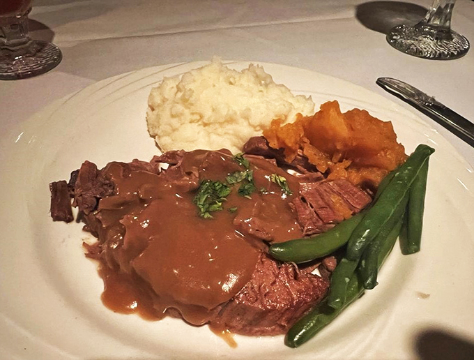 Behold, the pot roast that launched a thousand sighs. This plate could make even your grandmother jealous&mdash;don't tell her I said that!