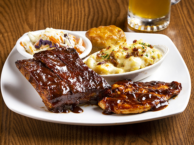 Behold, the carnivore's dream team! This plate is so loaded, it could bench press your taste buds.