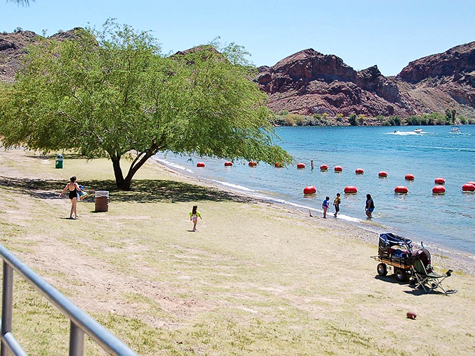 Sun-kissed fun for all: From toddlers to grandparents, this beach welcomes everyone. It's like a family reunion, but with better scenery and less drama.