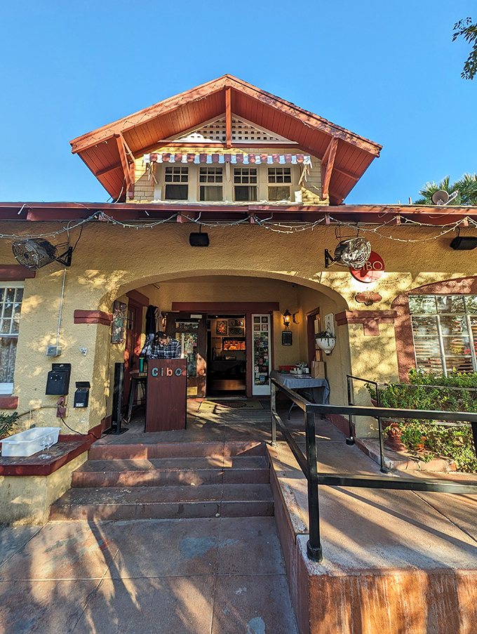 Step into a pizza fairy tale! This charming 1913 bungalow serves up slices with a side of enchantment.