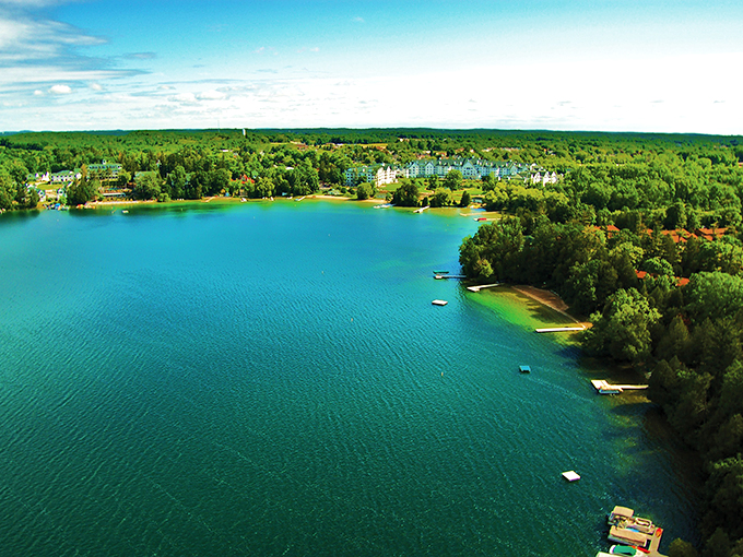 Cruise into Elkhart Lake and feel your stress melt away. It's like driving straight into a relaxation commercial.
