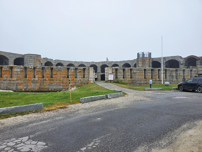 Step back in time at this historic fort! Imagine the waves and the ships you'd see from these walls.
