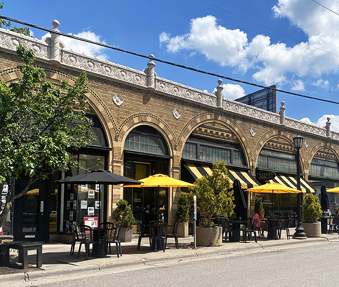 Isles Bun & Coffee: Where "hello" isn't just a greeting, it's an invitation to indulge. Those striped awnings are waving you in!