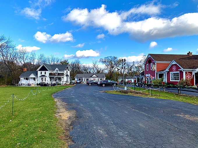Roadside attraction alert! Long Grove is even more magical with a dusting of holiday cheer.