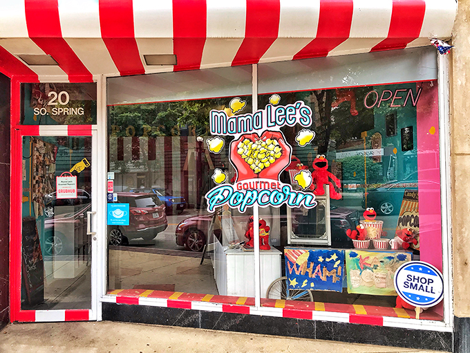 "Road trip rule #2: Always trust a place with 'Mama' in the name. Mama Lee's popcorn is like a warm hug for your taste buds." 