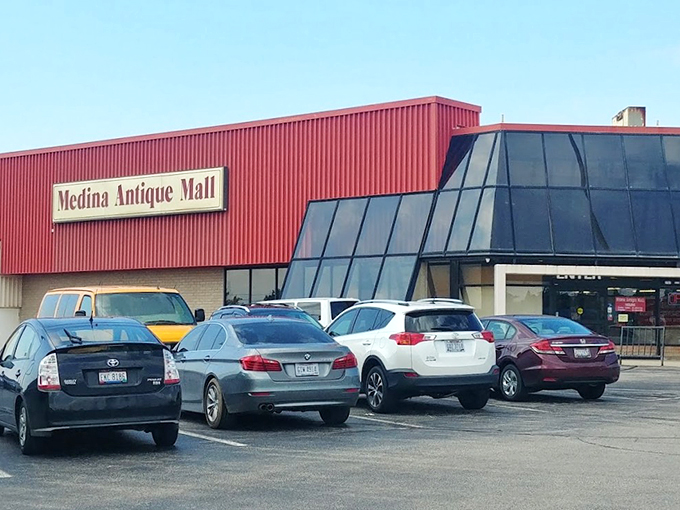 "Don't judge this book by its cover! Inside this unassuming red building lies a treasure trove of vintage delights."