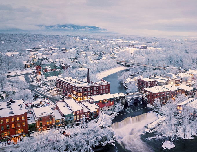 Follow the holiday lights to Middlebury. This college town becomes a must-see destination on your festive road trip.