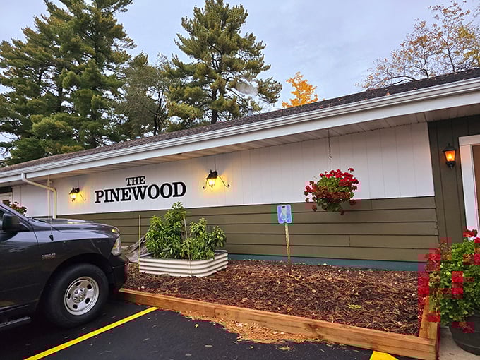 Pinewood Supper Club: Where "roughing it" means using the salad fork for your steak.