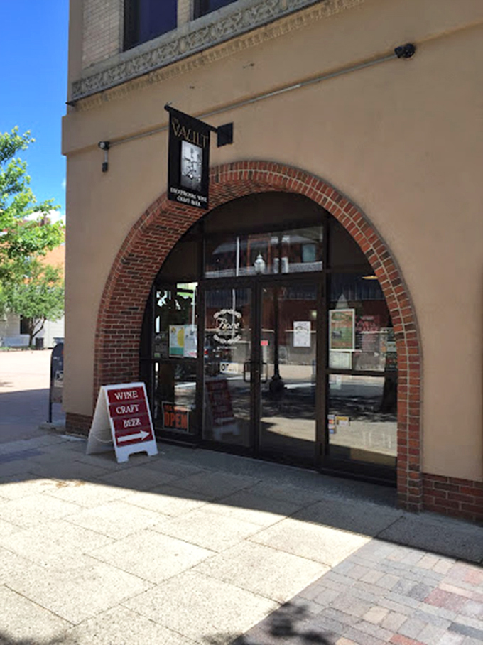 Bank heist meets wine tasting: Crack this vault for liquid treasures.