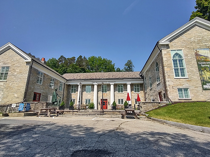History with a side of whimsy! Bennington Museum's charming exterior hints at the artistic delights inside.