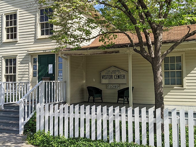 "A cottage of creativity: Where Sandburg first heard the whispers of the prairie wind."