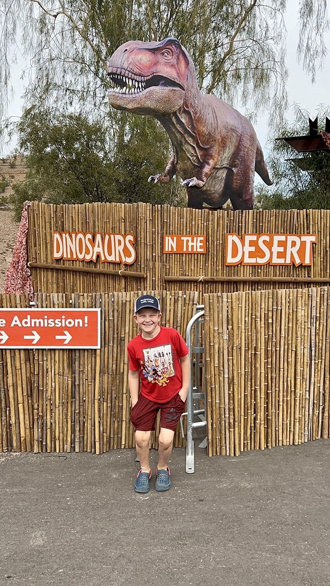 "Cactus and Coelophysis? Only in Arizona! Get ready for a prehistoric playground under the Sonoran sun."