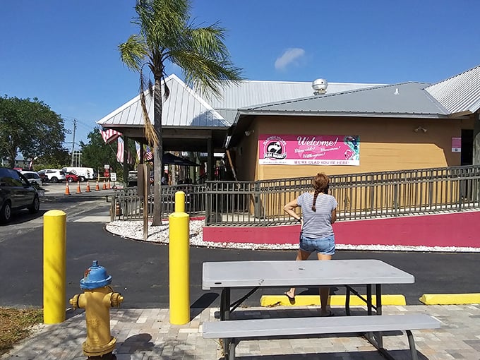 Under this big top of bargains, you'll find everything from antiques to zucchinis. It's a circus of commerce!