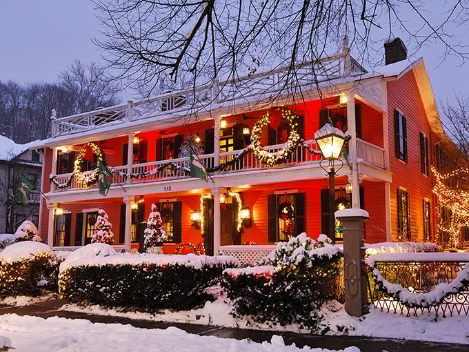 The Buxton Inn: Where holiday cheer meets historic charm. It's like Dickens wrote a Christmas story with modern amenities.