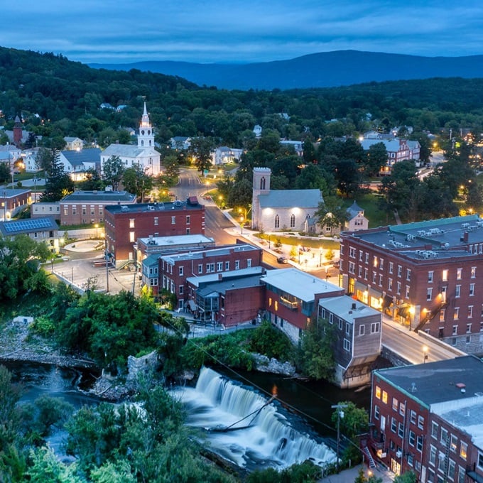 A winter wonderland with a side of higher education. Middlebury's historic charm gets a festive makeover.