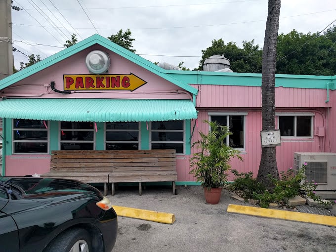 Mrs. Mac's Kitchen sign: Hungry travelers, rejoice! Mrs. Mac's Kitchen is your pit stop for pie-fection on the Overseas Highway.