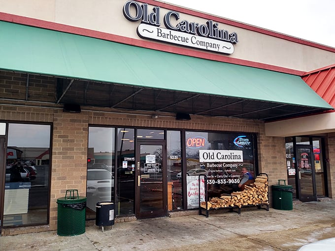 Don't judge a book by its cover &ndash; or a BBQ joint by its location. Old Carolina's flavors speak louder than its facade.