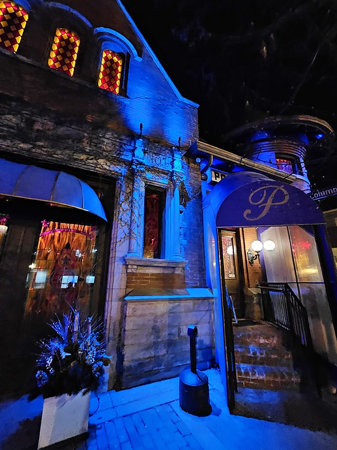 "Dining at The Precinct: It's like being in a fancy cop movie, but the only crime is how good these steaks taste."