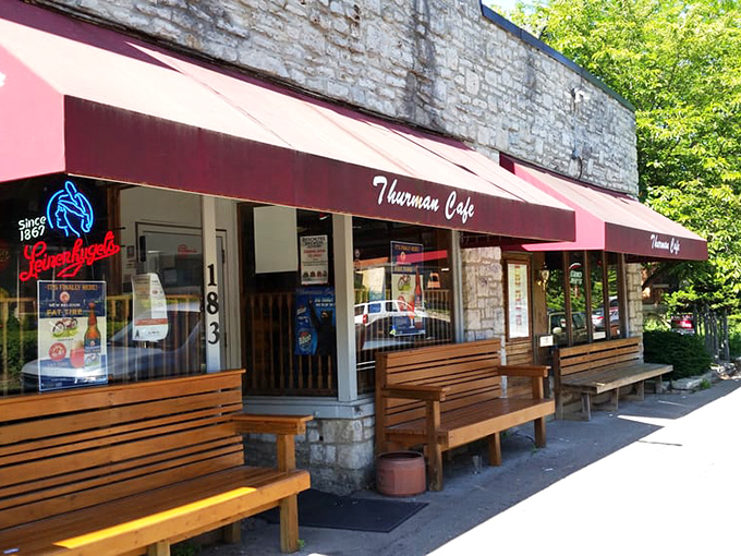 Neon dreams and meaty schemes. This Columbus institution serves up burgers so epic, they deserve their own movie franchise.