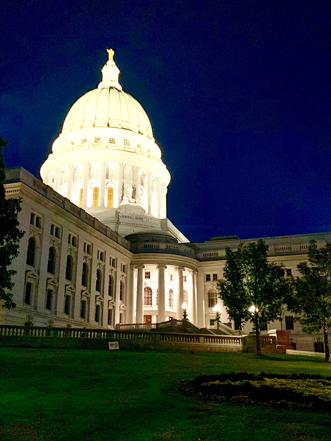 Granite grandeur meets Midwest modesty. This architectural gem proves government buildings don't have to be boring.