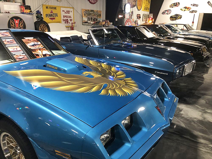 Talk about eye candy! This rainbow of vintage beauties is enough to make any car enthusiast's heart race faster than a V8 engine at full throttle.