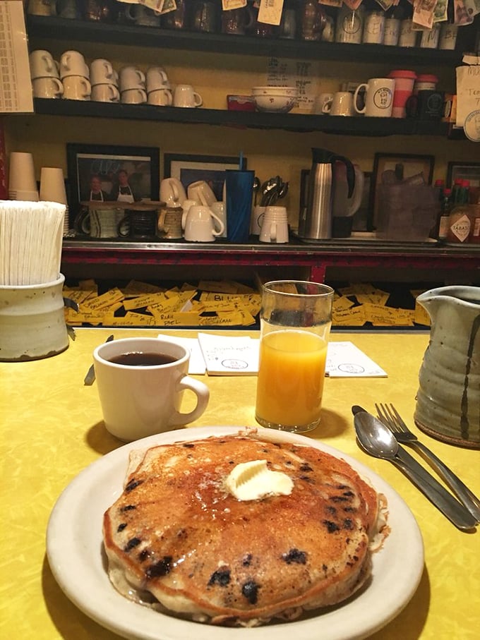 Blueberry bonanza! These golden-brown beauties are studded with more berries than your grandma's prize-winning pie. Butter melting&hellip; resistance futile.