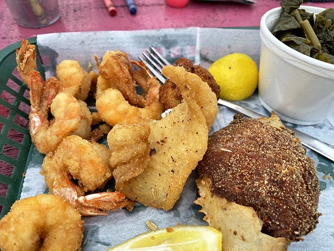 The ocean called, it wants its flavors back! This combo plate is a delicious mutiny of crispy, savory, and downright irresistible bites.