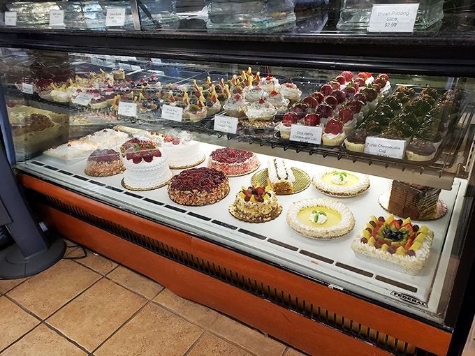 Feast your eyes on this sugar-coated spectacle! It's like Willy Wonka opened a bakery, minus the Oompa Loompas (we think).