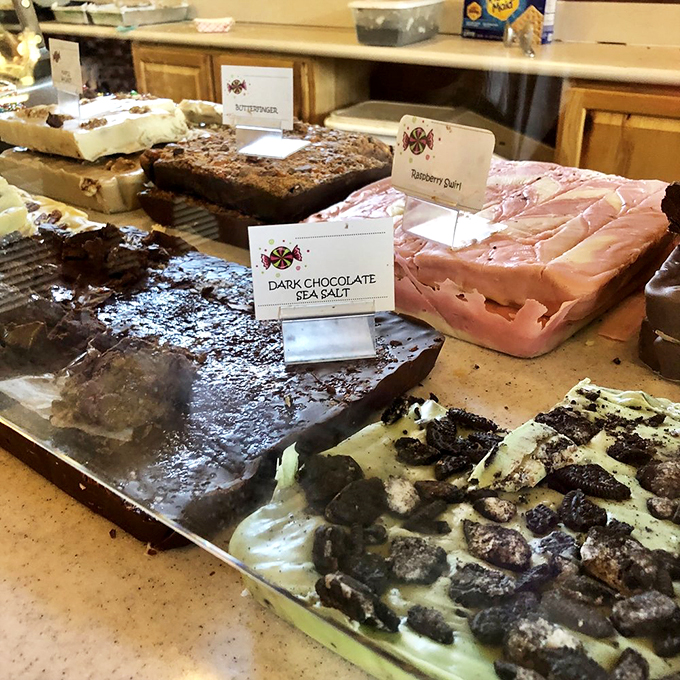 Fudge fantasies fulfilled! These slabs of sugary perfection look so rich, they could probably apply for their own zip code.