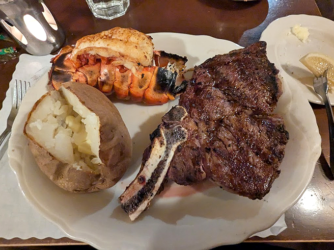 The ultimate surf and turf showdown! It's like "West Side Story," but with steak and lobster as the star-crossed lovers.