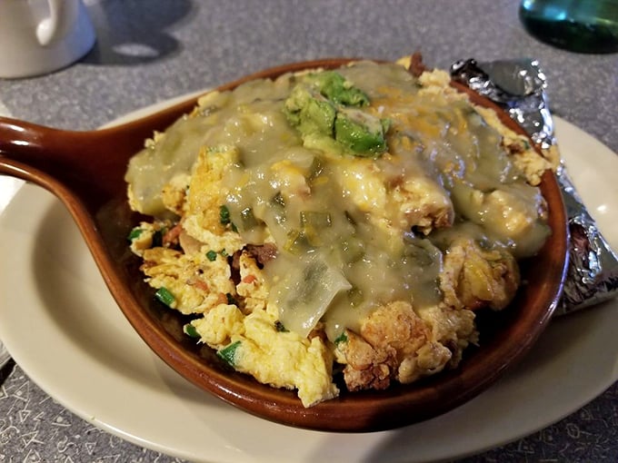 Behold, the breakfast of champions! This hearty plate could fuel you through a marathon or a Netflix binge &ndash; your choice.